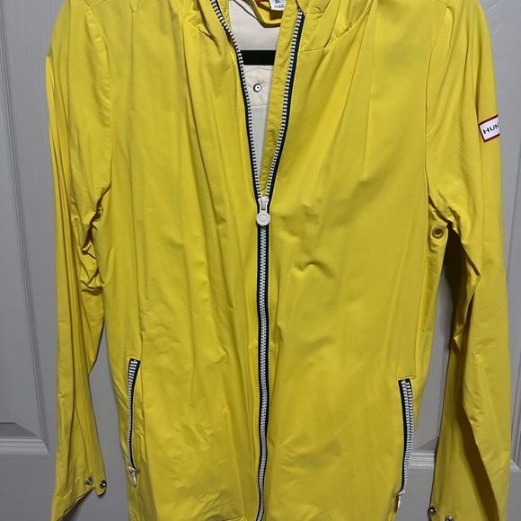Hunter | Jackets & Coats | Hunter Yellow Rain Jacket | Poshmark